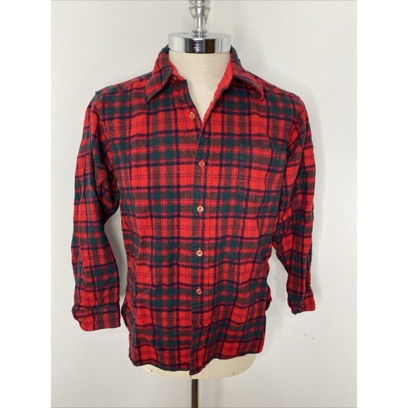 Pendleton | Shirts | Vintage Pendleton Wool Flannel Shirt Mens Xl ...